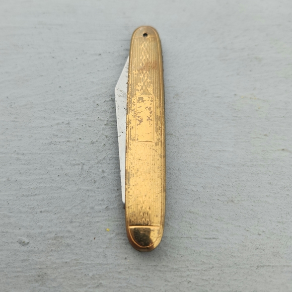 Vintage | Accessories | Vintage Colonial Knife Co Goldplated Fish Scale ...